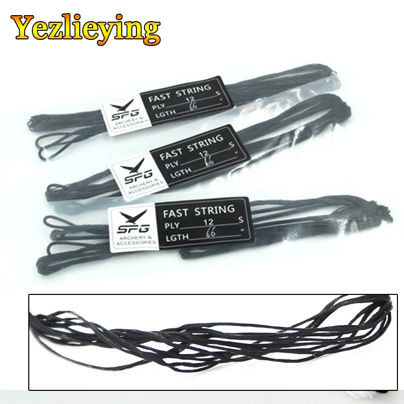 Hunting Archery Accessories Black Bowstrings Bow Strings For Recurve ...