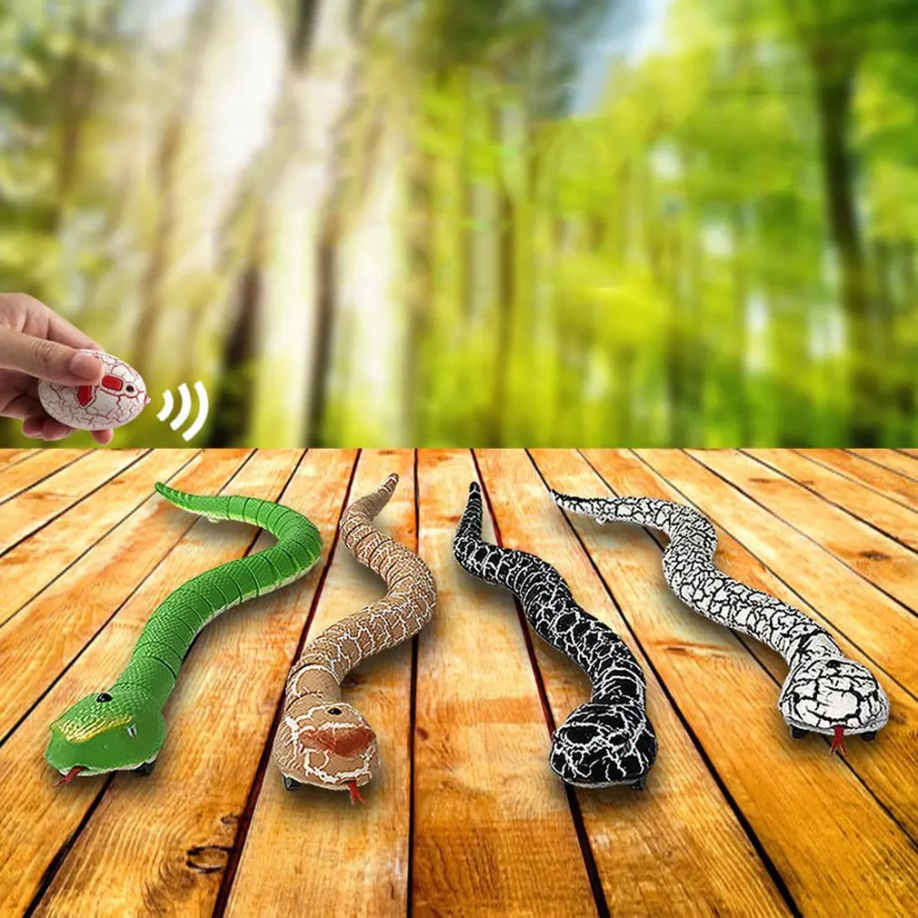 RC Animal Toys Kids Remote Control Snake Rattlesnake Toy Child Plastic ...