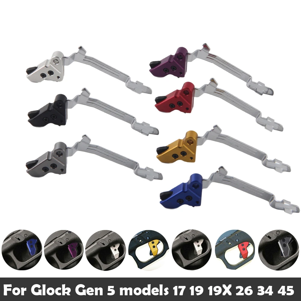 Glock Gen5 Flat Face Trigger 5 Gen Glock 17 Trigger 19 19X 26 34 45 Gen ...