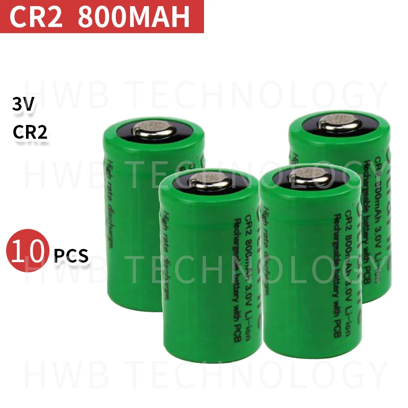 10pcs New 3v Cr2 15270 Cr2 800mah Rechargeable Battery 3v Digital Camera, Made A Special Battery ...
