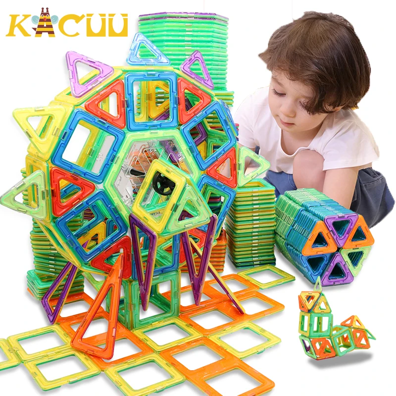 100-298pcs Blocks Magnetic Designer Construction Set Model & Building Toy Plastic Magnetic ...