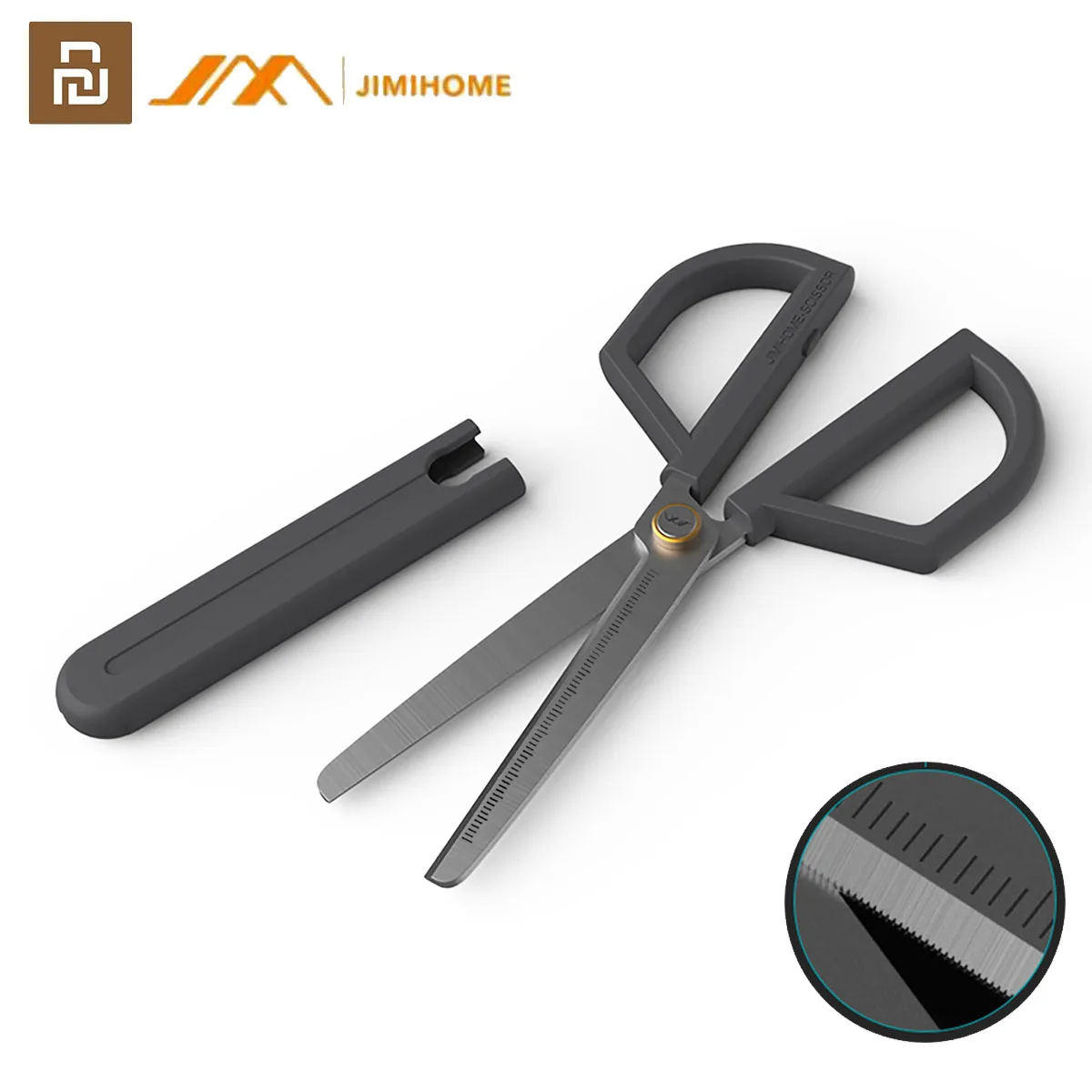 YouPin JIMI Anti-stick Scissors With Scale For Office School Student ...