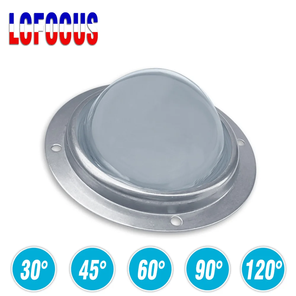 30 45 60 90 120 Degrees Led Lens Optical Glass 67mm+reflector ...