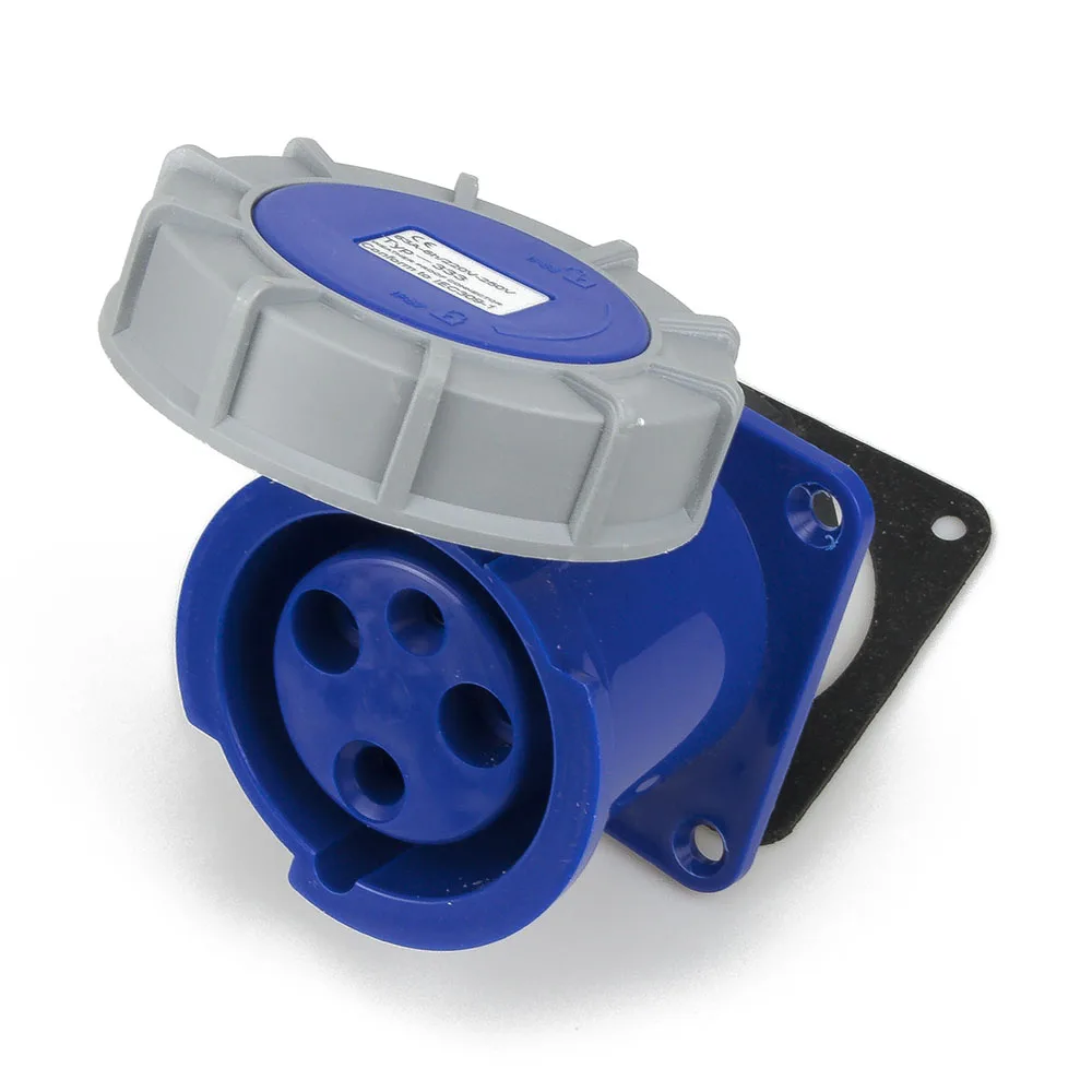 63a 2p E 3 Pin 220-240v Ip67 333 Single Phase Watertight Industrial ...