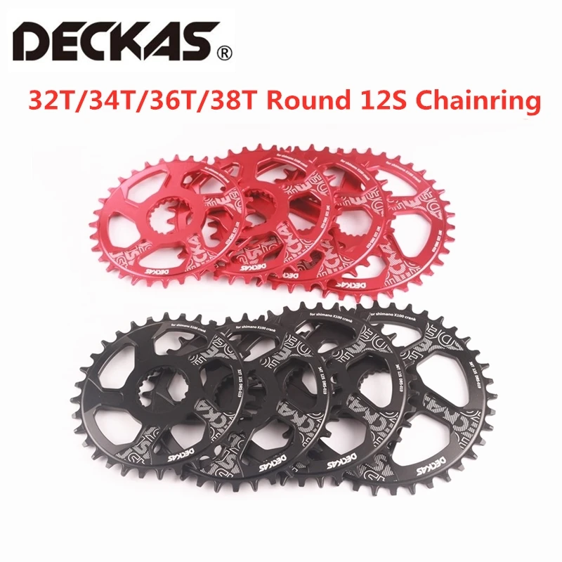 Deckas 1x12 Speed Round Oval Chainring For Shimano M6100 M7100 M8100 M9100 Crankset Mtb Bike ...