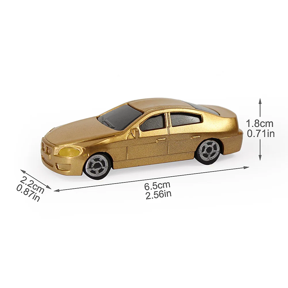 10pcs/20pcs/50pcs Model Cars 1:76 Plastic Car Building Train Scenery OO ...