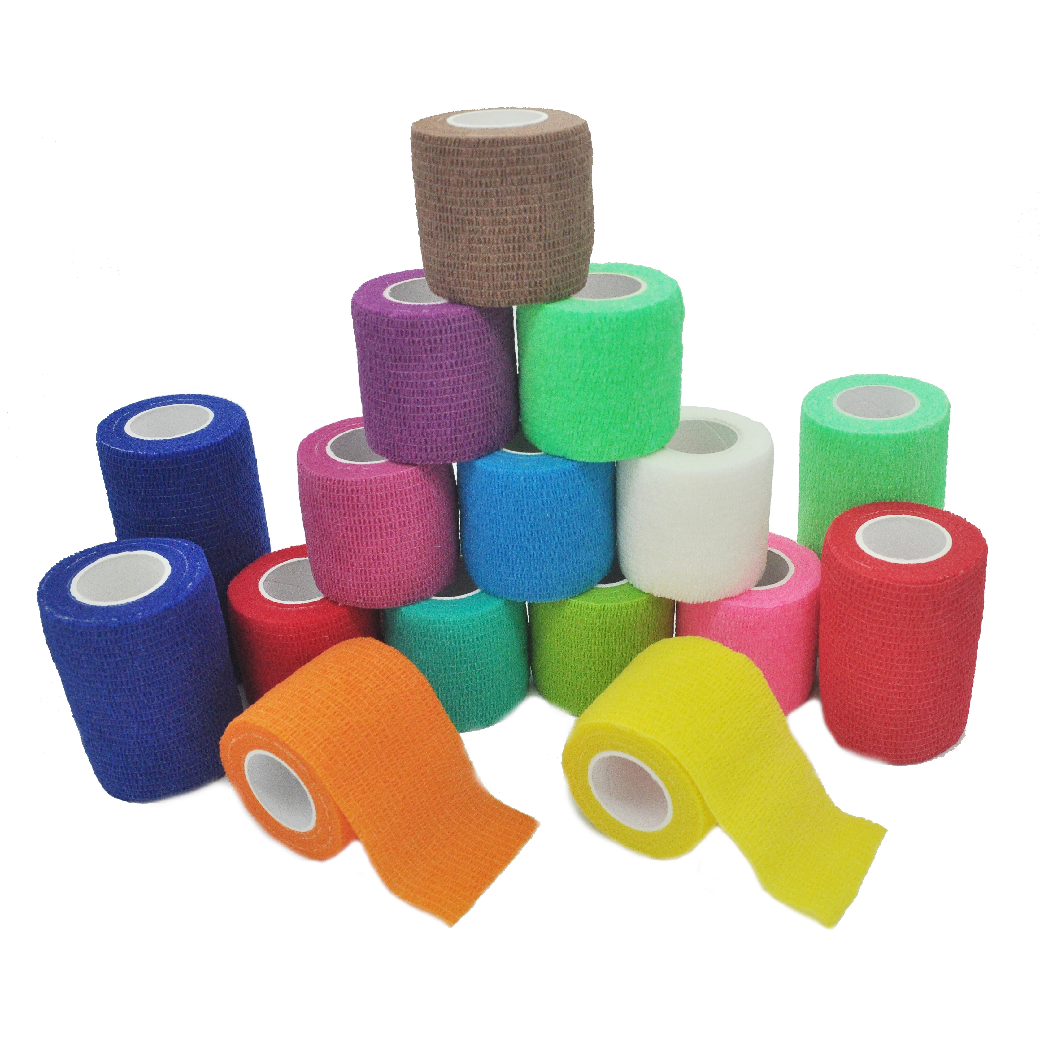 18 Colors Colorful Athletic Wrap Tape Self Adhesive Elastic Bandage ...