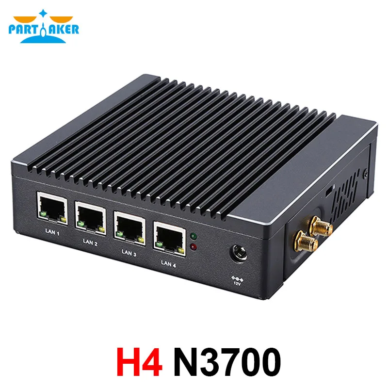 Fanless Mini PC 4 Intel NIC Gigabit Ports Micro Netzwerk Firewall ...