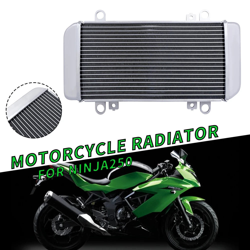 Motorcycle Aluminum Radiator Engine Cooler Accessories Cooling Fuel ...