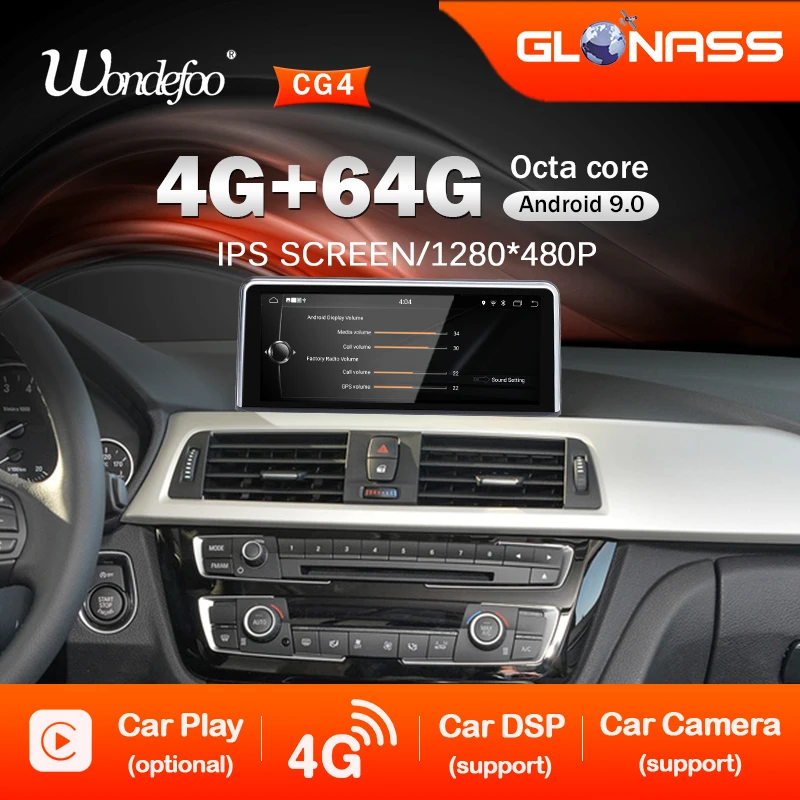 10,2" ips 4G 64G Android 9,0/7,1 радио для BMW 3 серии F30 F31 F3 4 серии F32 F33 F36 CCC CIC ...
