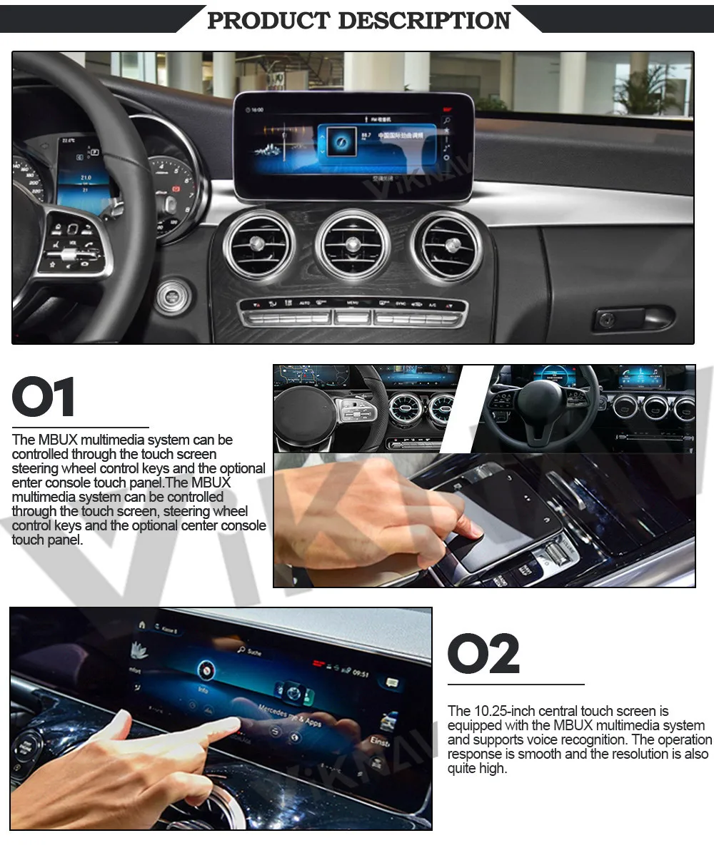 Android Car GPS Navigation Decoding Box Multimedia For-Mercedes Benz ...
