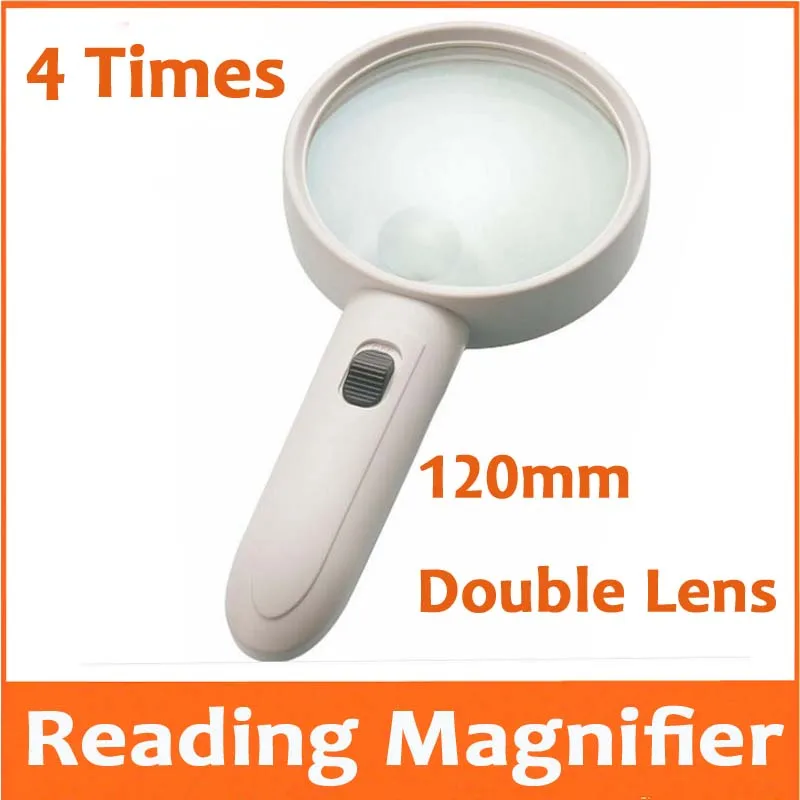 4 Times 120mm Double Lens Educational Handheld Reading magnifying glass ...