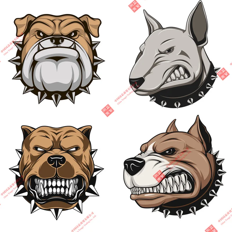 Mean Dog Face Cartoon