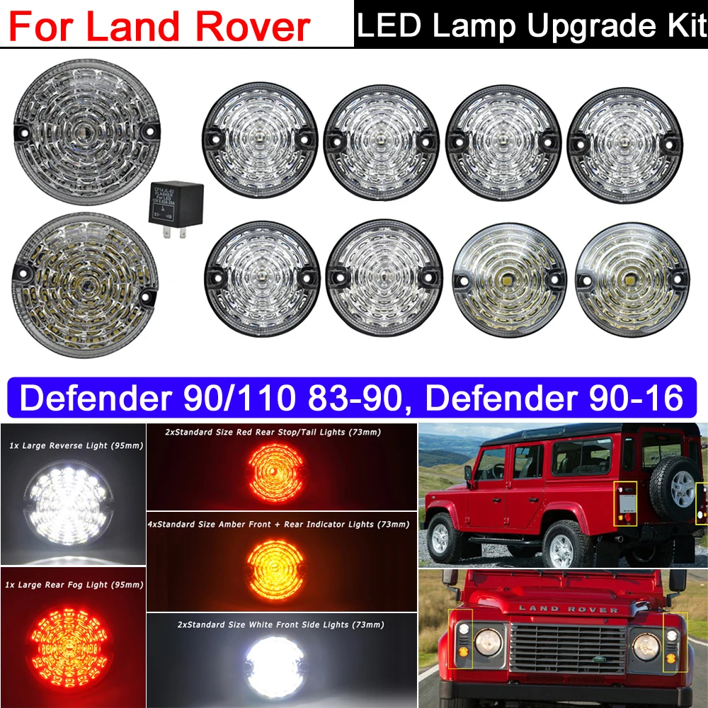 10pcs Clear Lens Rear Fog Lamp Reversing Light Turn Signal Light ...