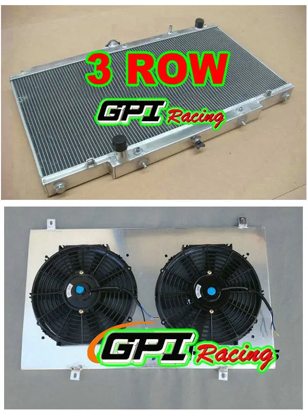 Aluminum Radiator + Shroud &fan For Nissan Patrol Y61 Gu 4.2l Td Diesel ...