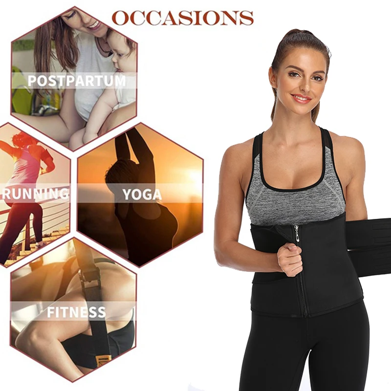Women's Underbust Sport Girdle Sauna Sweat Waist Trainer Corsets ...