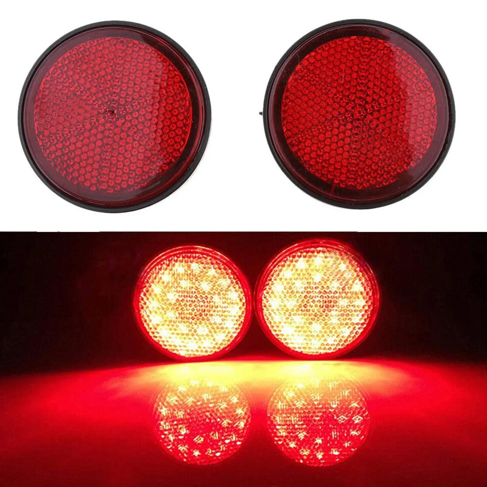 Spot 2pcs 2.16inch High Visibility Round Reflective Warning Reflector ...