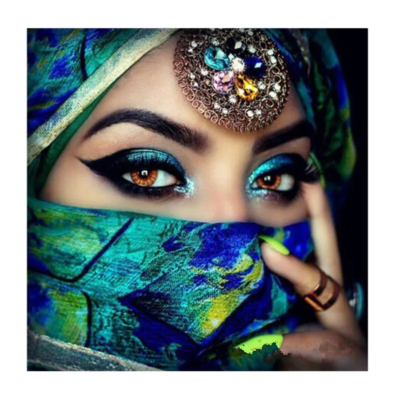 Beautiful Arabian Eyes In Veil