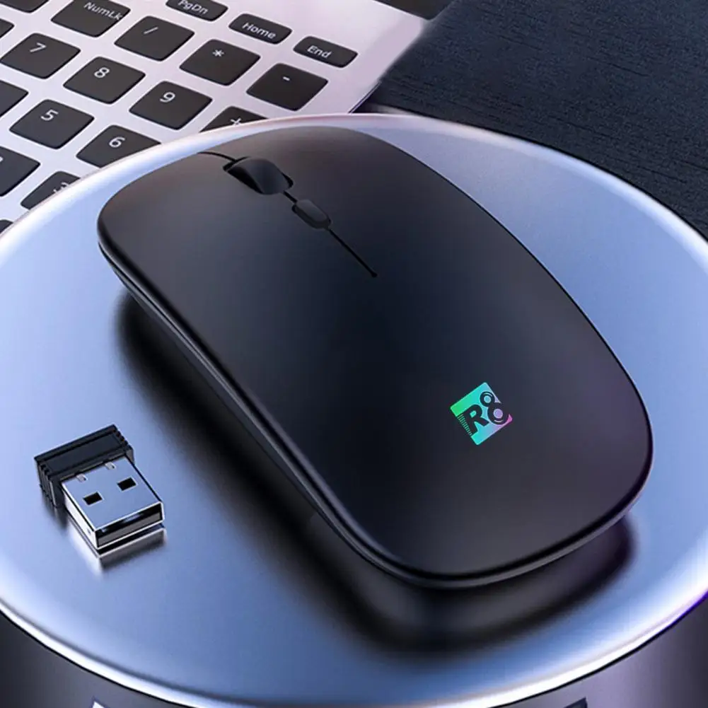 R8-A6-Bluetooth-Wireless-Chargeable-Mute-LED-Blacklit-Optical-Mouse-PC ...