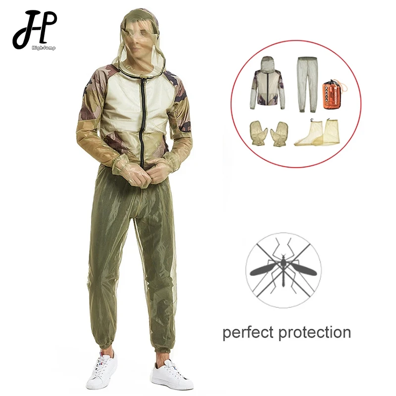 Outdoor-Protection-Mosquito-Repellent-Suit-Bug-Jacket-Mesh-Hooded ...