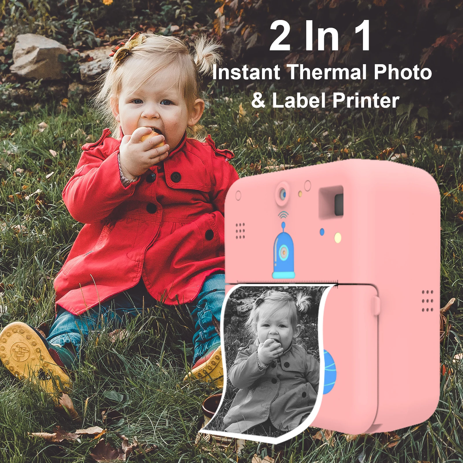 Mini Pocket Printer Camera Instant Print Portable Thermal Printing ...