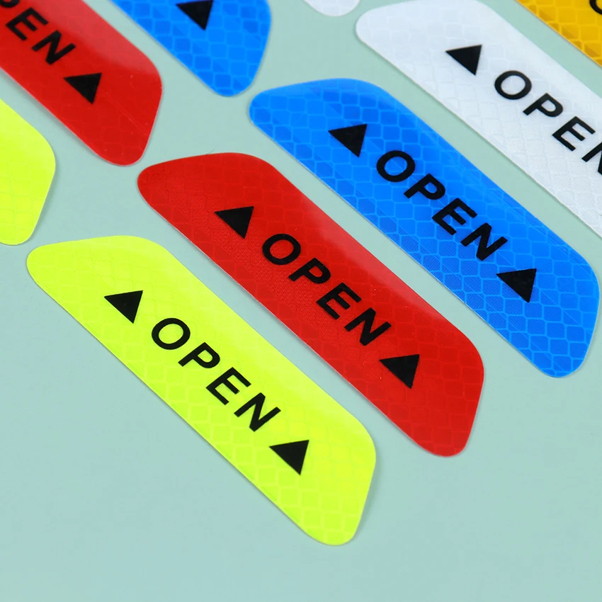 4PCS-Set-Car-Door-Stickers-Universal-Safety-Warning-Mark-OPEN-High ...