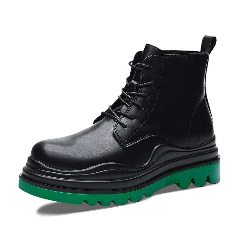 Luxury-Shoes-Men-Platform-Boots-High-Quality-Cow-Split-Leather-Booties ...