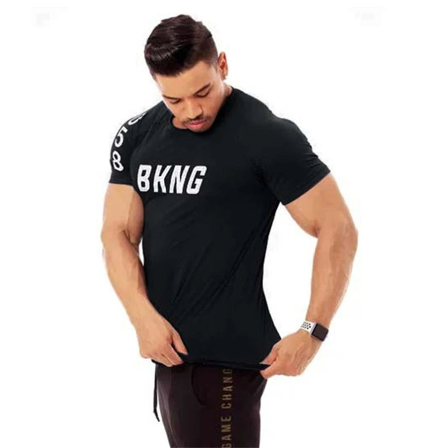 Printed Breathable Gym Fitness & Workout Men’s T Shirt - Men's Fitness ...