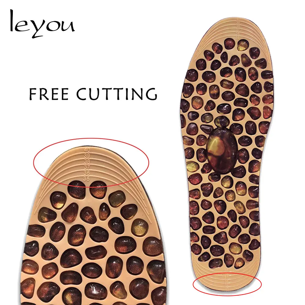 Leyou Foot Massage Insole Orthopedic Insoles For Shoes Pebble Therapy ...