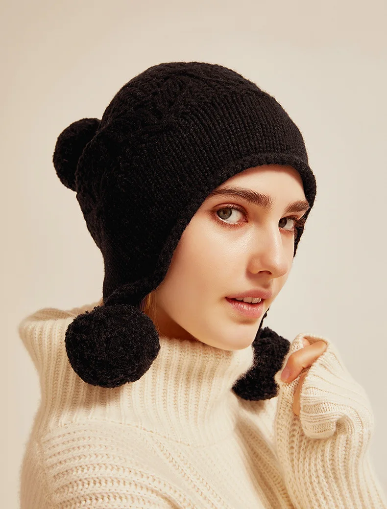 Naizaiga кашемир три волосы мяч завивки ажурный цветок вязать Теплый ...