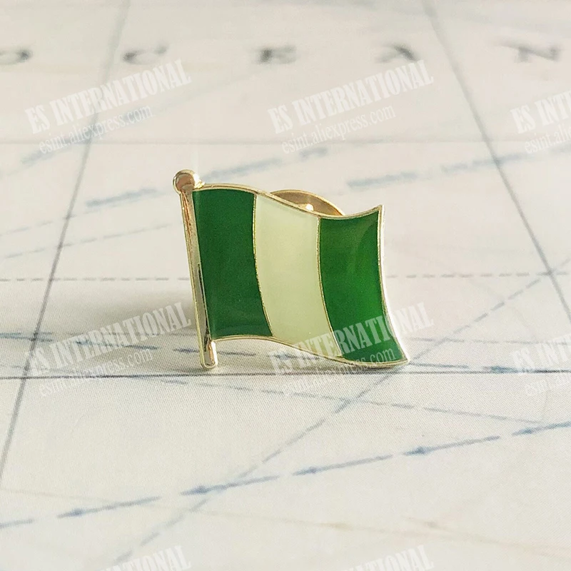 National Flag Metal Pin | Nigeria Flag Lapel Pins | Metal Badge Flag ...