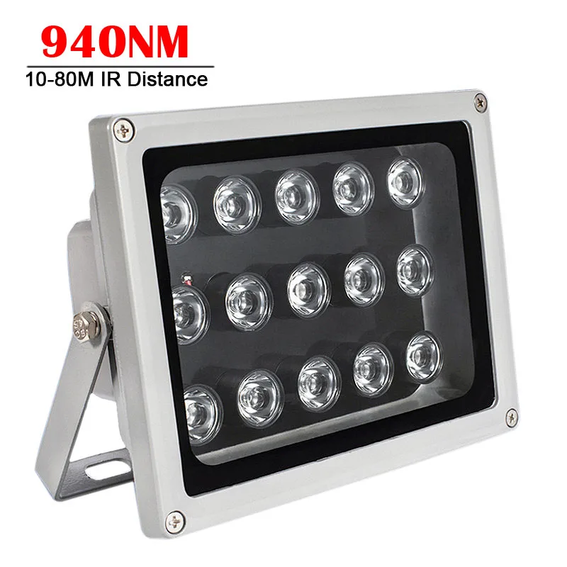 940nm Invisible 15pcs Array Leds Ir Illuminator Infrared Lamp 80m Ir ...