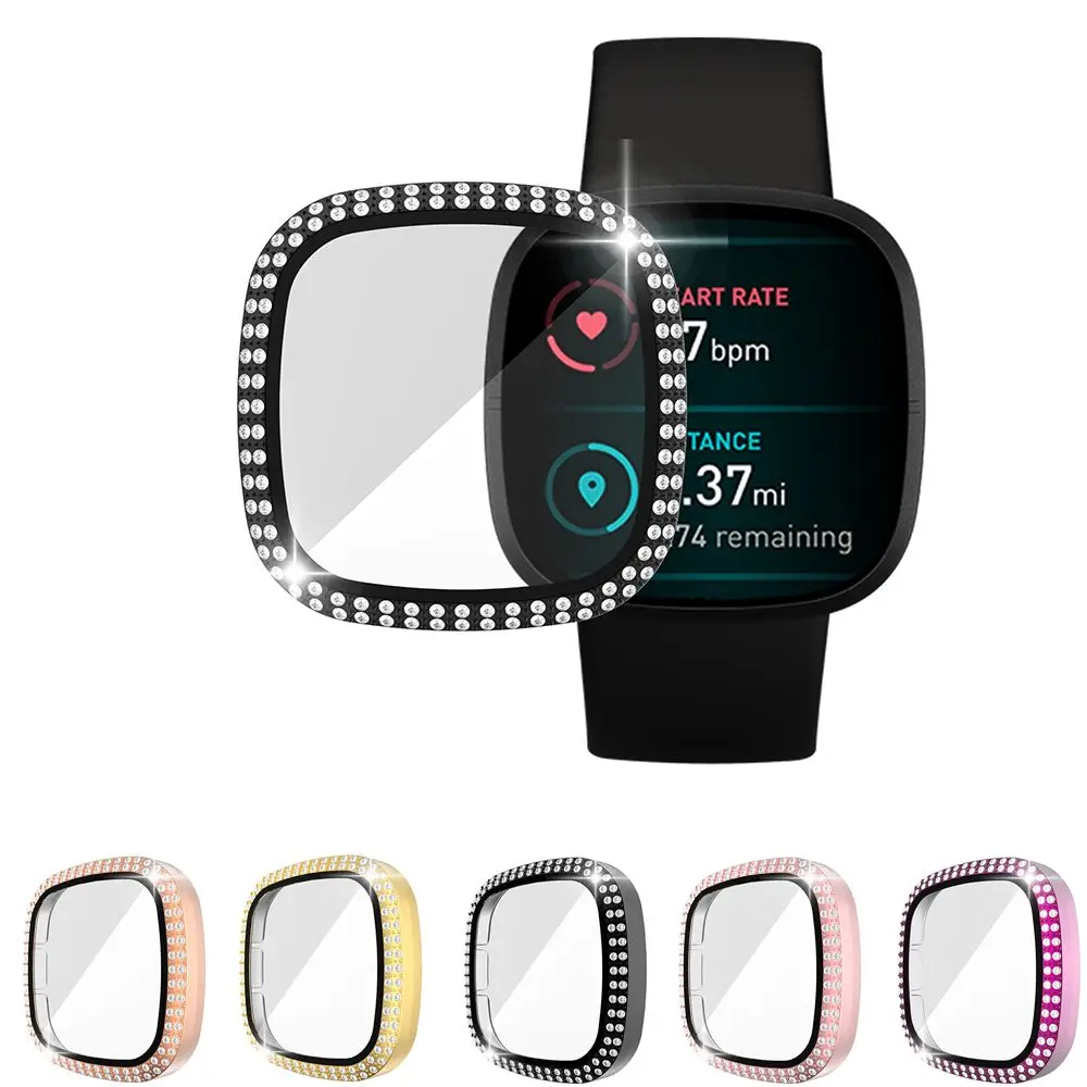 Full-Around-Rhinestone-Watch-Shell-PC-Case-Cover-Screen-Protector ...
