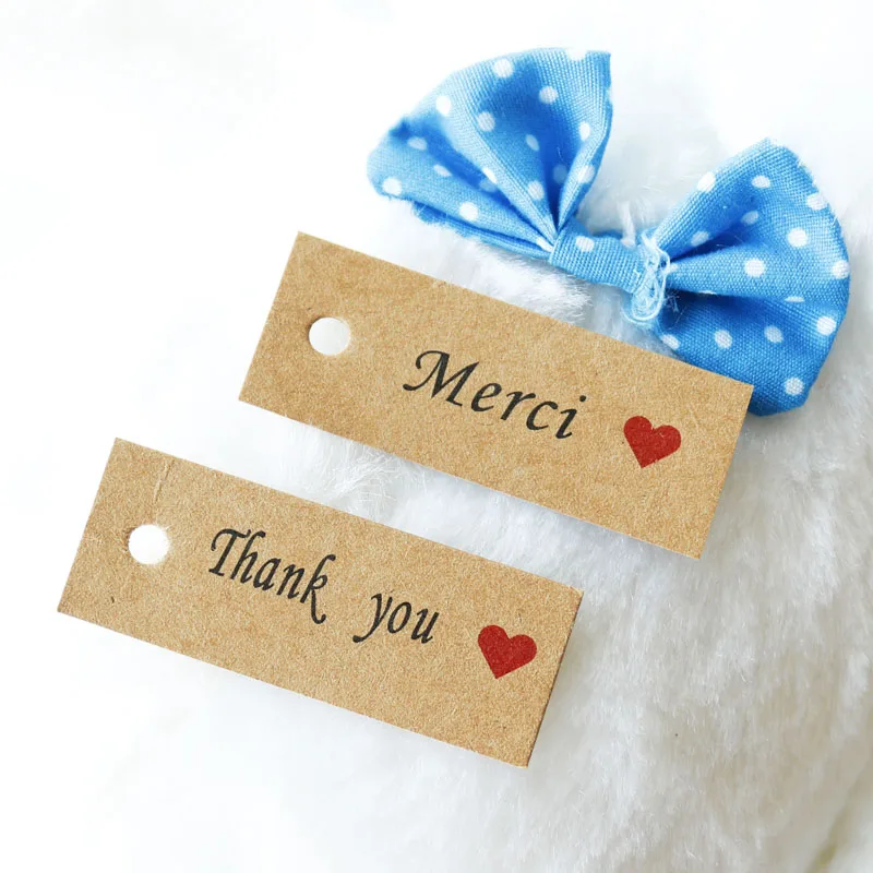 100pcs-Printed-Merci-Gift-Kraft-Paper-Labels-Party-Decor-Thank-You-Hang ...