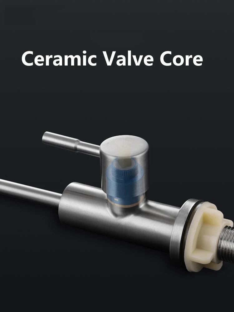 Hankii 70122L - Robinet de cuisine brossé en acier inoxydable 304, pour ...