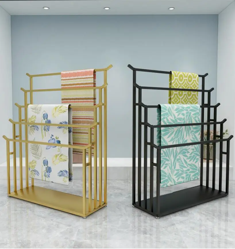 New-clothing-store-scarf-rack-display-rack-hanging-fabric-fabric-silk ...