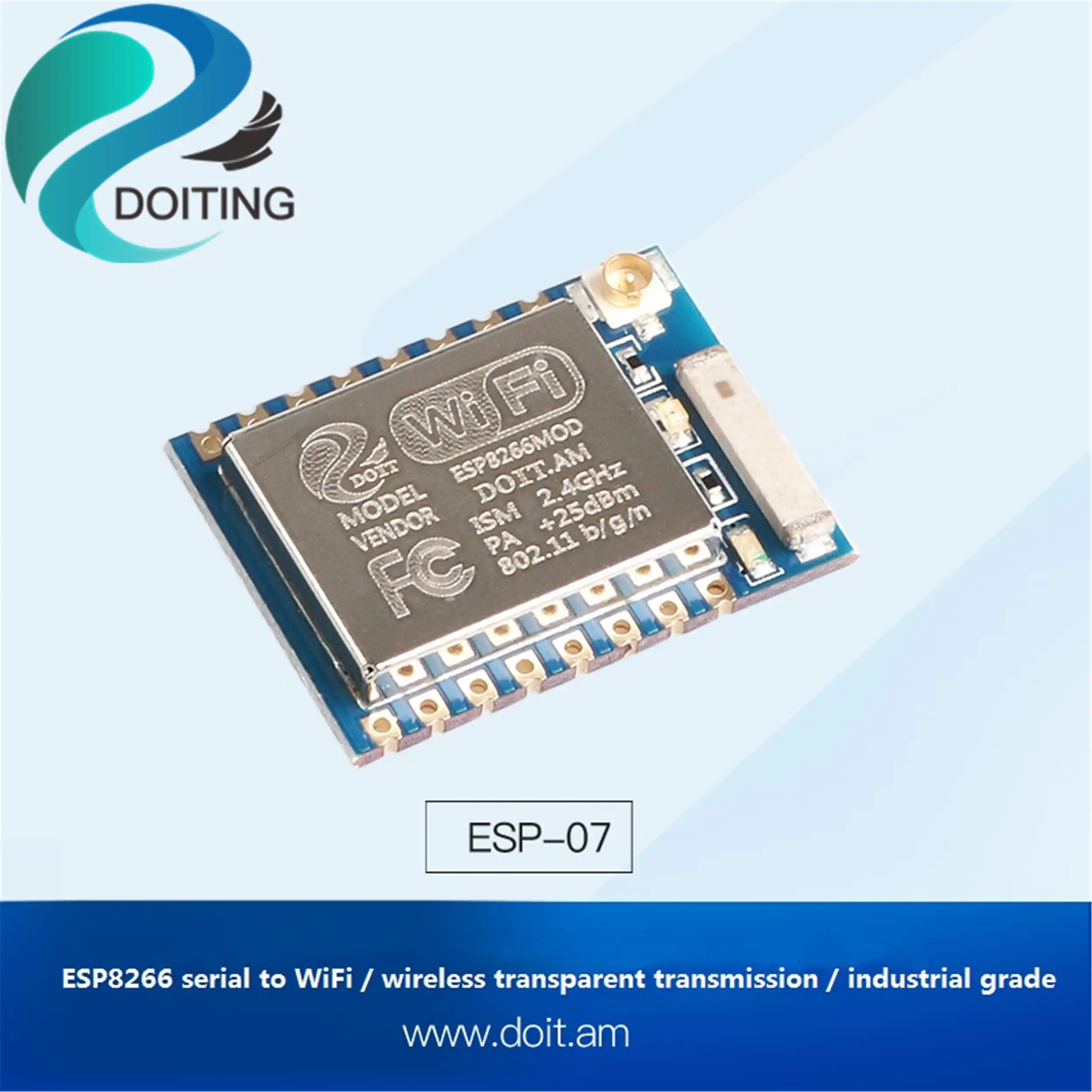 DOITING ESP 12F Wifi Module+ESP8266 Test Board Firmware Downloader ...