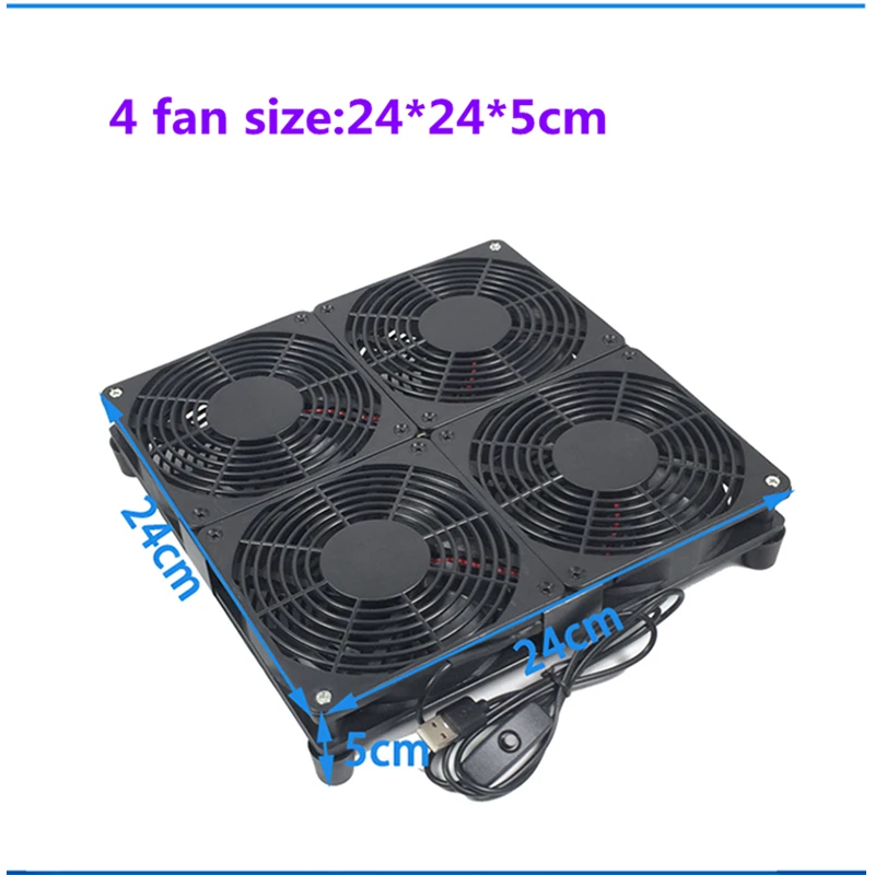 Large air volume 12cm 5V USB plug with switch silent cooling fan for RT ...
