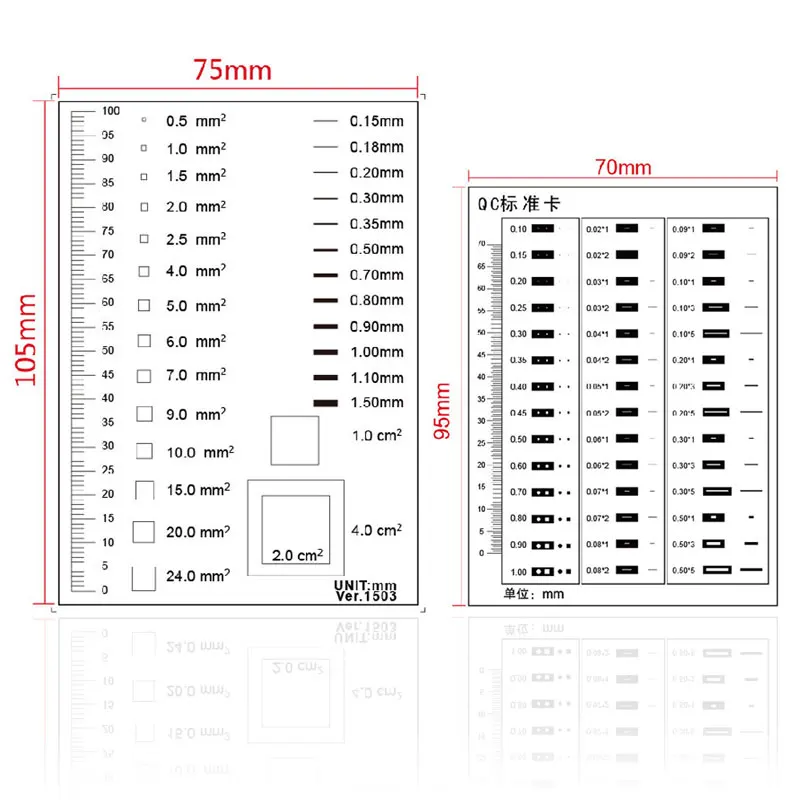 Factory-QC-Inspection-Standard-Point-Line-Gauge-Card-Defection-Area ...