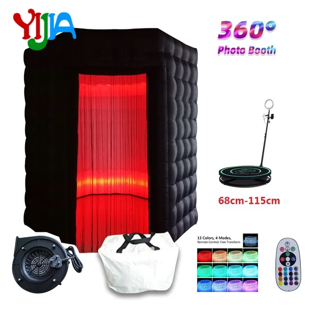 Octagon Shape 360 Photo Booth Automatic Spinning Speed Remote Control ...