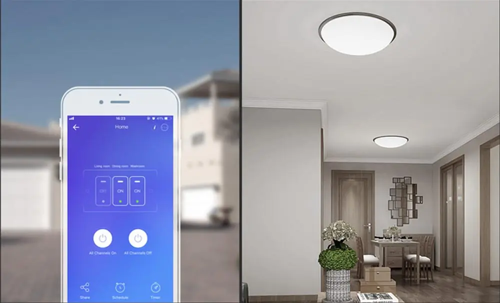 Интеллектуальный выключатель света SONOFF T3US TX Smart Wi-Fi настенный ...