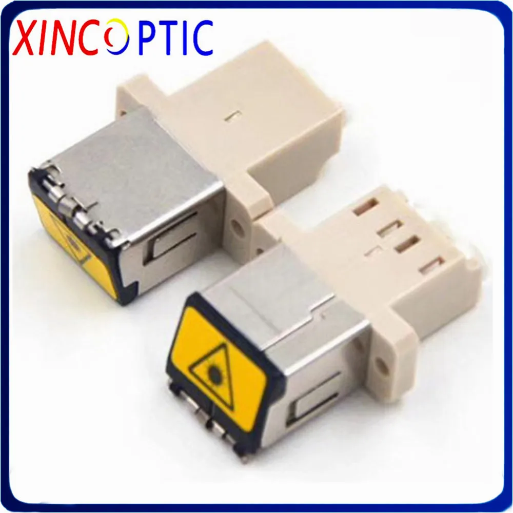 SCUPC LCUPC Multimode MM Duplex Dual Core DX Shutter Fiber Optic Hybrid ...