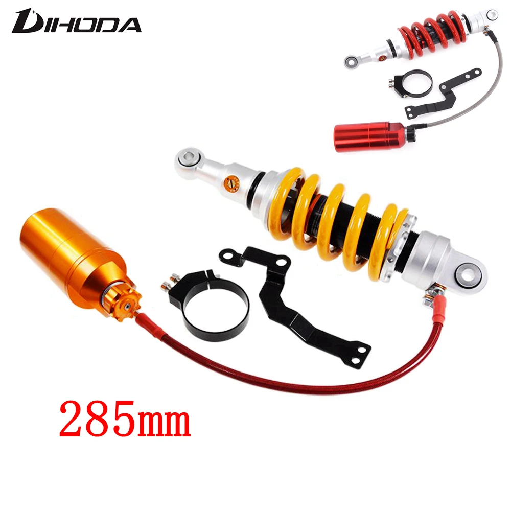 Universal 285mm / 320mm Motorcycle Rear Damping adjust shock absorber ...