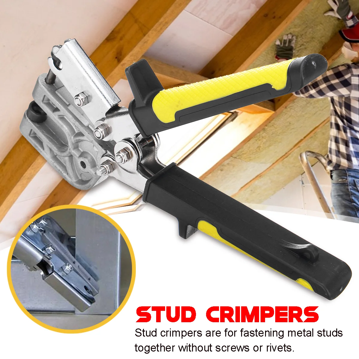 New 10 Inch Handle Stud Crimper Plaster Board Drywall Pliers for ...