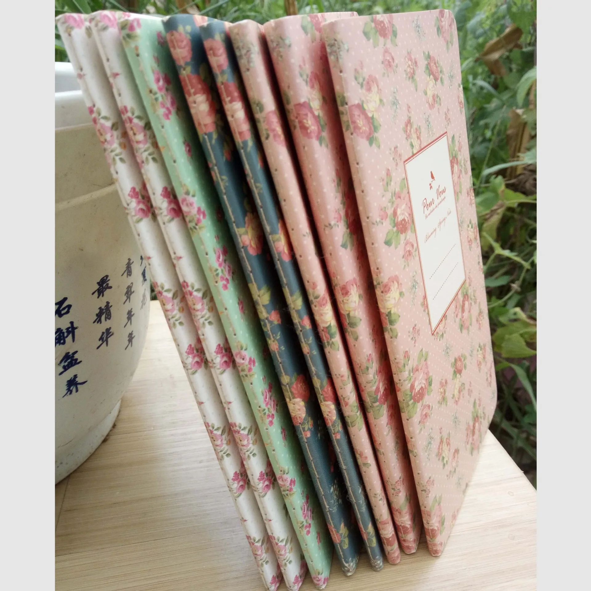 9x13-7cm-Small-Flower-Cover-Notebook-Portable-24-Sheets-Blank-Lined ...