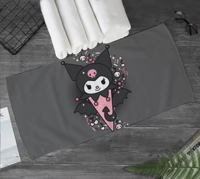 Kuromi Melody Anime Cosplay Washcloth Bath Towel - KawaiiMerch.com