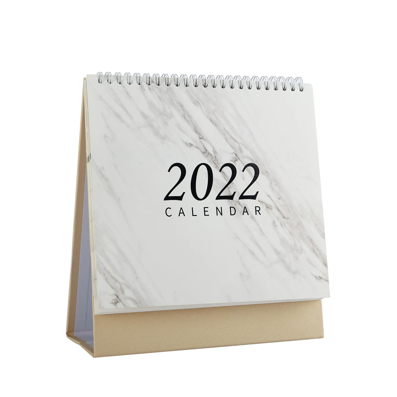 Desk Calendar 2022 Marble Desktop Calendar Diary Weekly Monthly ...