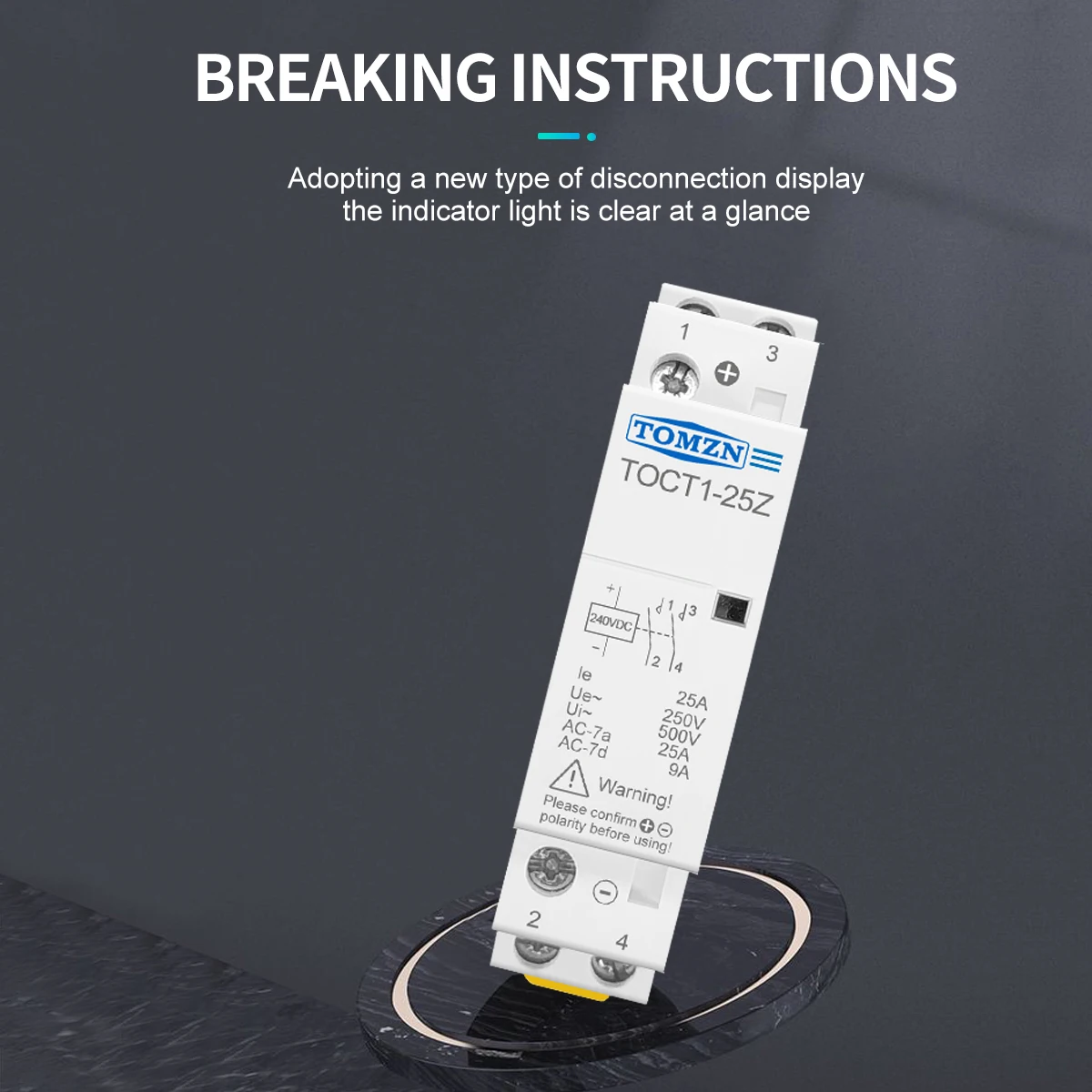 Toct1 2P 25A Dc 12V 24 V Tekercs 220 V/230 50/60Hz Din Ray Háztartás Ac ...