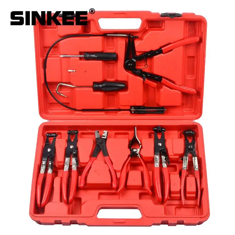 9Pcs Slangklem Ring Tang Clip Set Flexibele Kabel Tang Swivel Jaw Tool ...