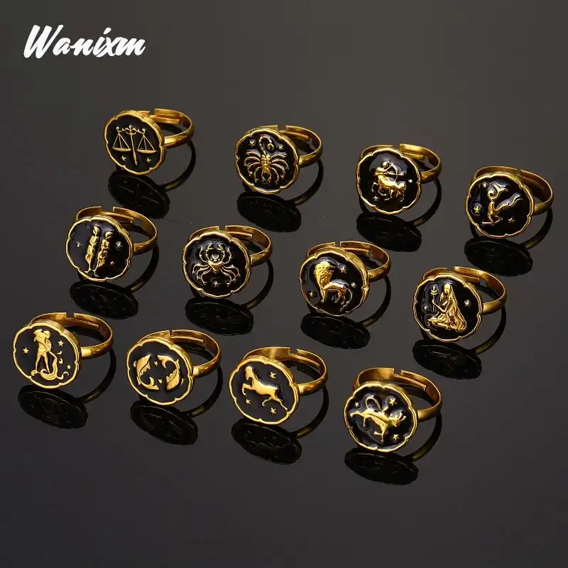 Venta > anillos con signos del zodiaco > en stock